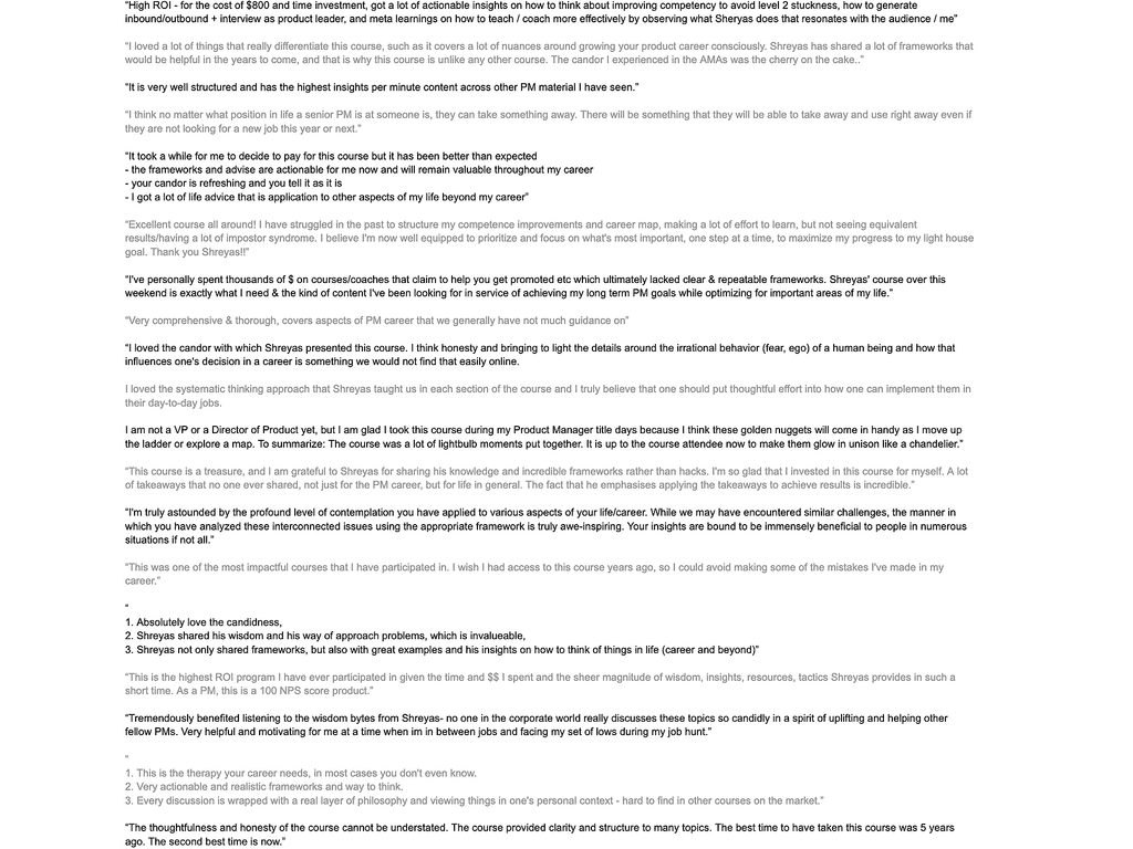 Managing your PM Career in 2025 and beyond by Shreyas Doshi on Maven