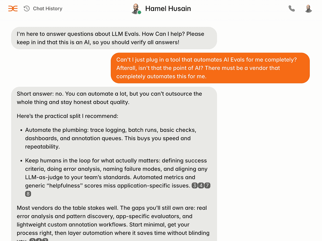 AI Evals For Engineers & PMs by Hamel Husain and Shreya Shankar on Maven
