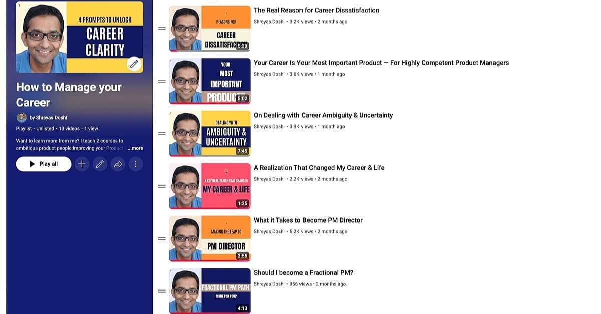 Improving Your Product Sense by Shreyas Doshi on Maven