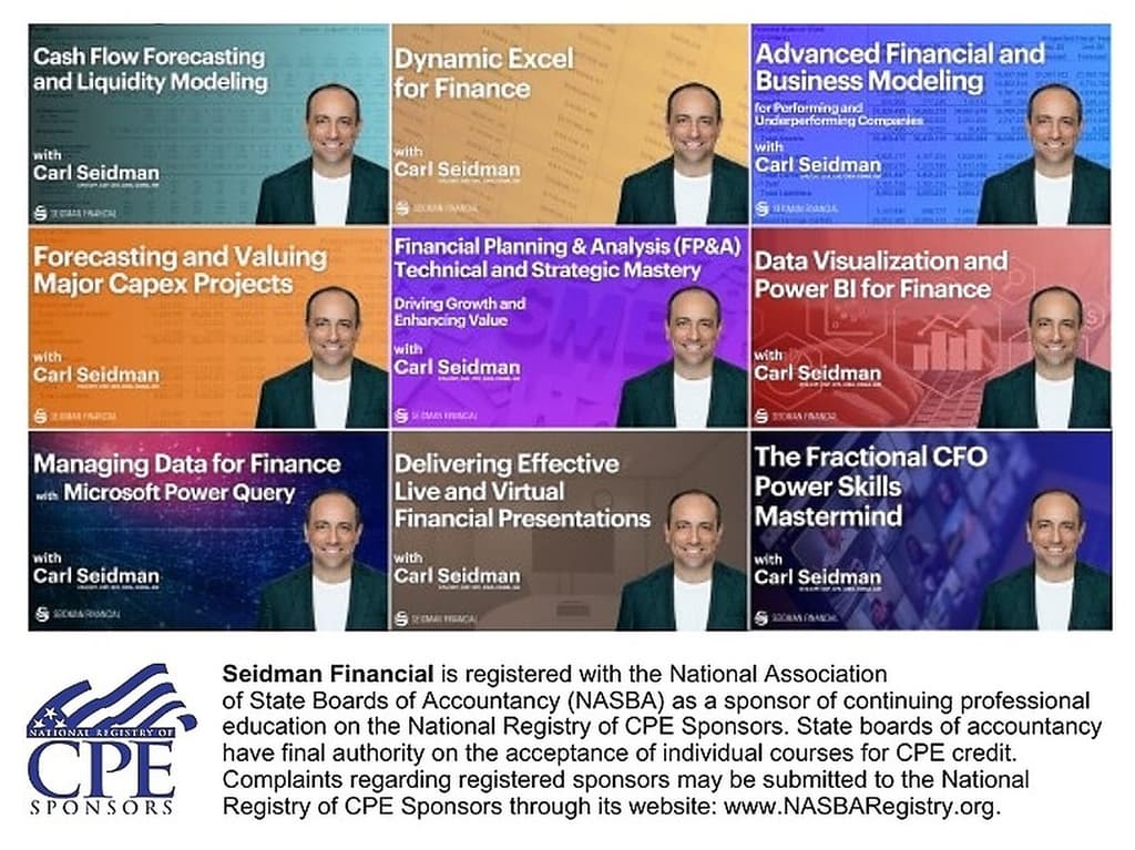 FP&A Technical Fluency and Strategic Thinking by Carl Seidman CPA ...