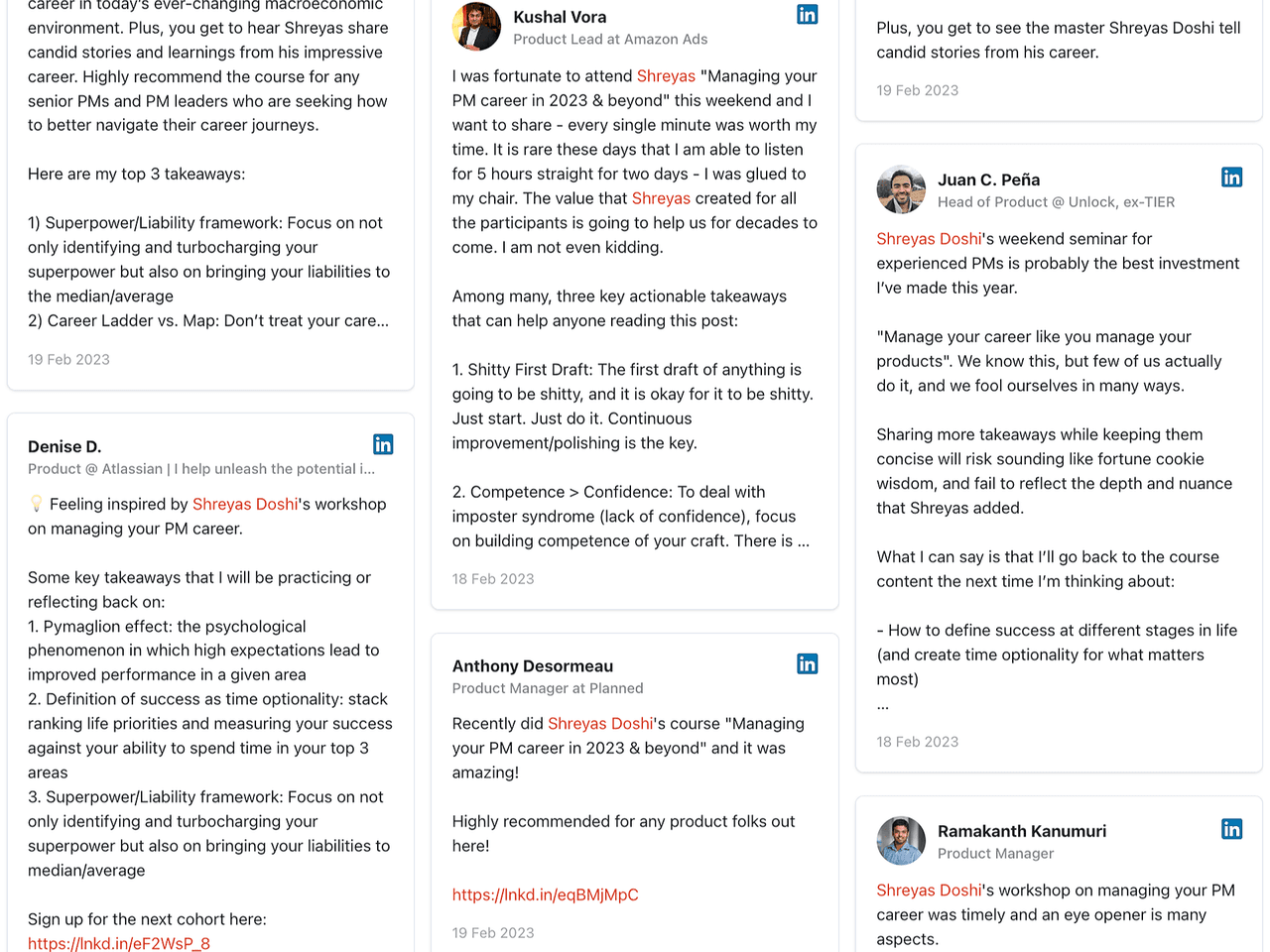 Managing your PM Career in 2025 and beyond by Shreyas Doshi on Maven